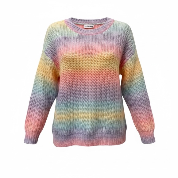 MACARON | Sweaters | Macaron Pastel Color Knit Sweater Soft Cozy Womens ...